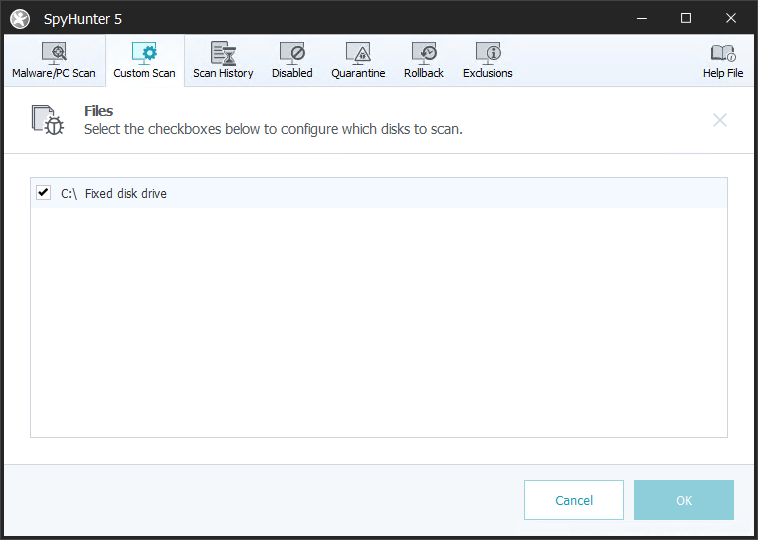 Custom Scan - Remove Spyware & Malware with SpyHunter - EnigmaSoft Ltd